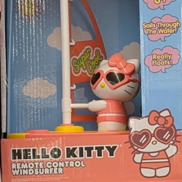 Sanrio | Toys | Nwb Hello Kitty Remote Control Windsurfer Floats Sails On Water | Poshmark